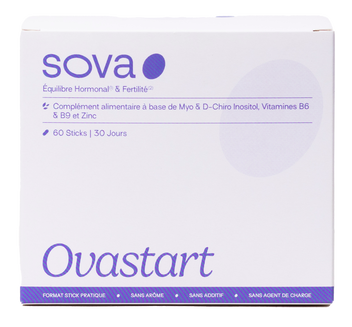 Ovastart : Myo-Inositol, D-Chiro-Inositol, B9, B6 & Zinc