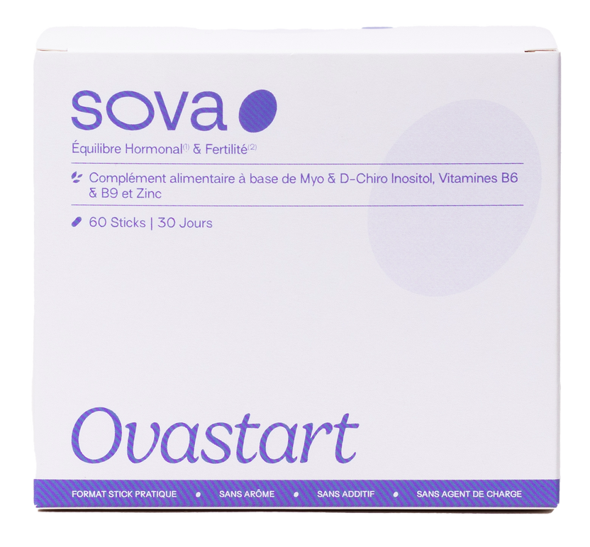 SOVA - Ovastart : Myo-Inositol, D-Chiro-Inositol, B9, B6 & Zinc