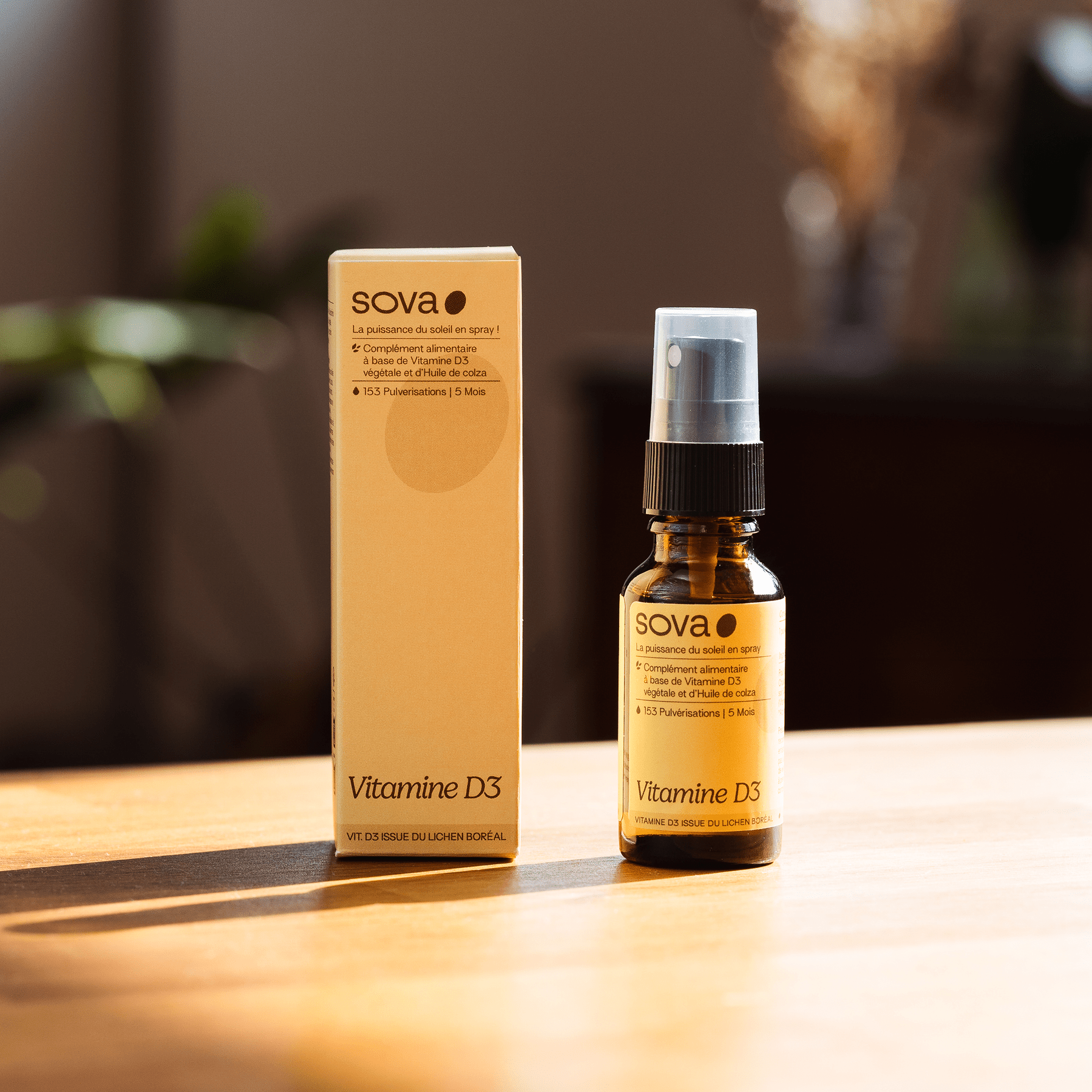 SOVA - VITAMINE D3 Vegan en spray pour l'immunité